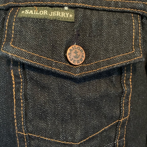 sailor jerry | Jackets & Coats | Rare Iggy Pop Autographed Denim Vest 6 ...